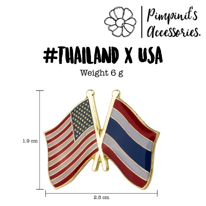 ʕ •ᴥ•ʔ พร้อมส่ง : เข็มกลัดเซ็ทลายธงชาติไทยและประเทศพันธมิตร | Thailand ...