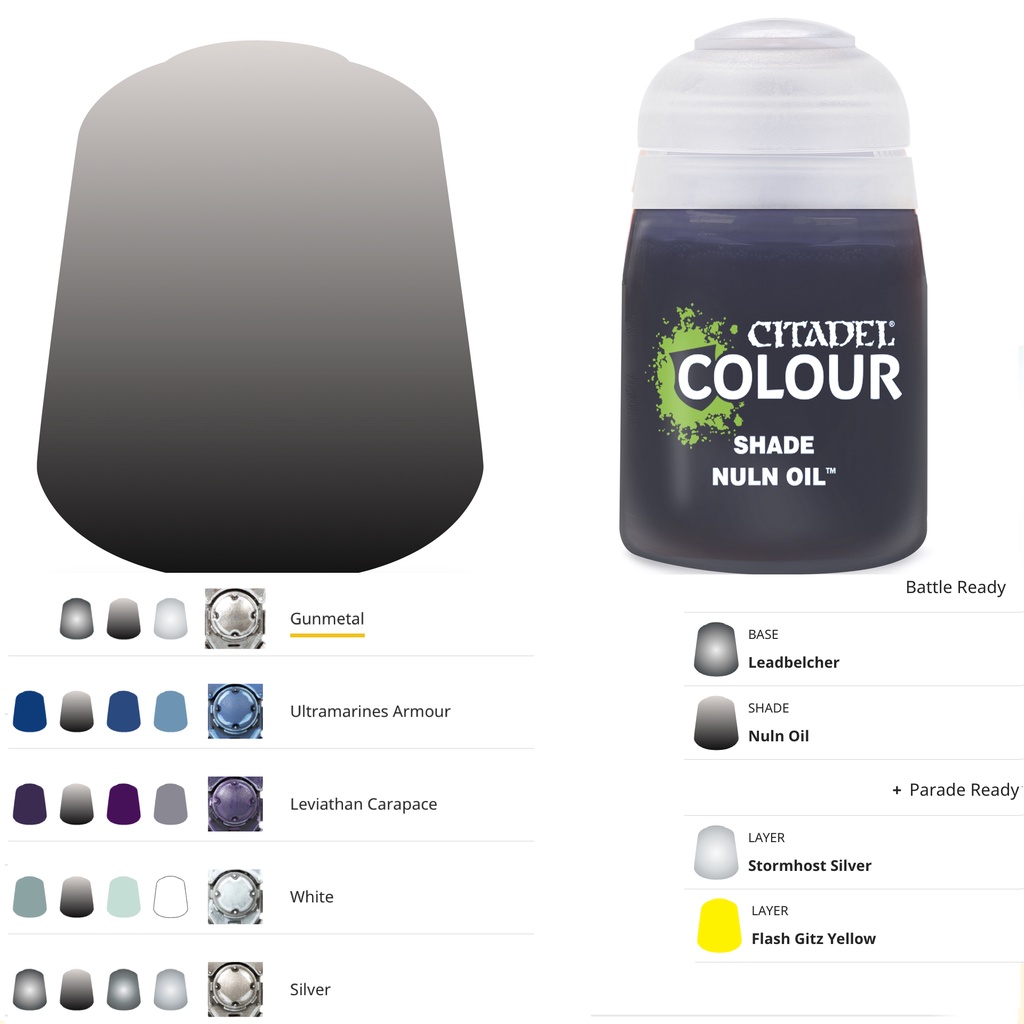 CITADEL COLOUR: SHADE สีอะคริลิคสูตรน้ำ กลุ่มสี เฉด ตัดเส้น ทำเฉดดิ้ง ...