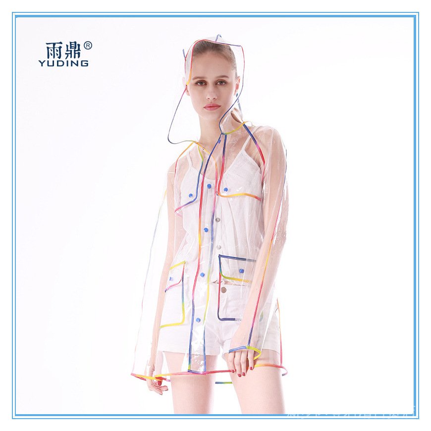 Yuding เสื้อกันฝน EVA แบบหนา สีสันสดใส สําหรับผู้ใหญ่ | Shopee Thailand