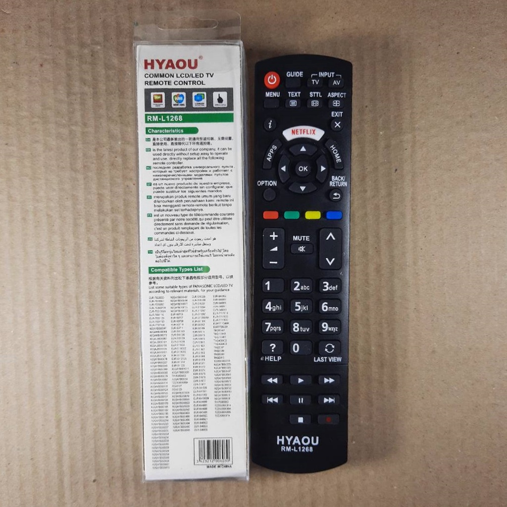 รีโมททีวี แอลอีดี แอลซีดี รุ่นเทียบเท่า พานาโซนิค PANASONIC รวมรุ่น RM-1020M RM-L1268 | Shopee ...