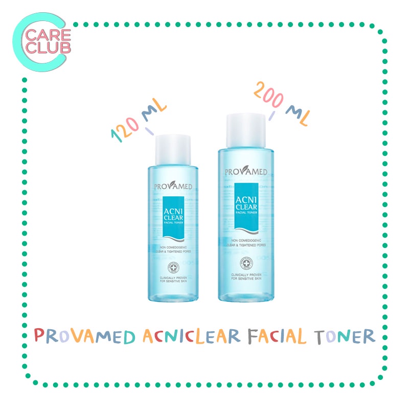 Provamed Acniclear Facial Toner 120ml. /200ml. โปรวาเมด แอคเน่เคลียร์ ...