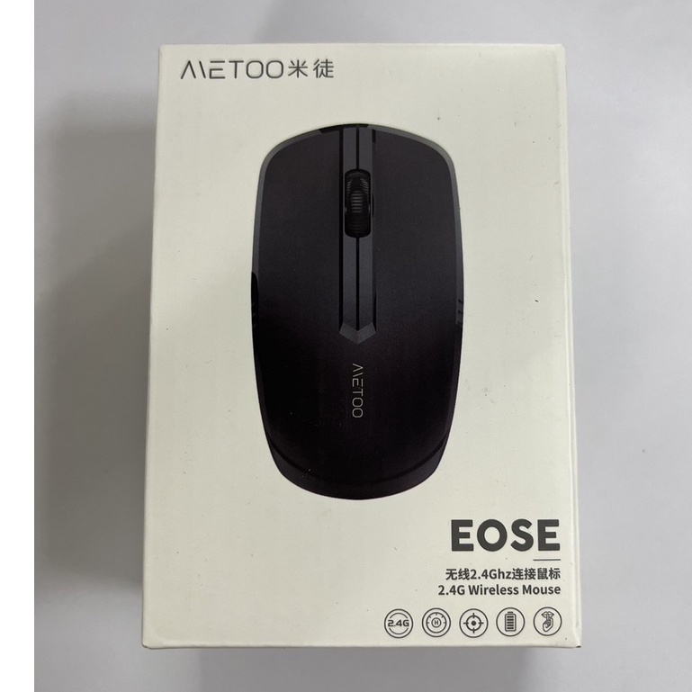 🔥 METOO รุ่น E0SE 2.4G Wireless Silent Optical Mouse เมาส์ไร้สาย คลิก ...