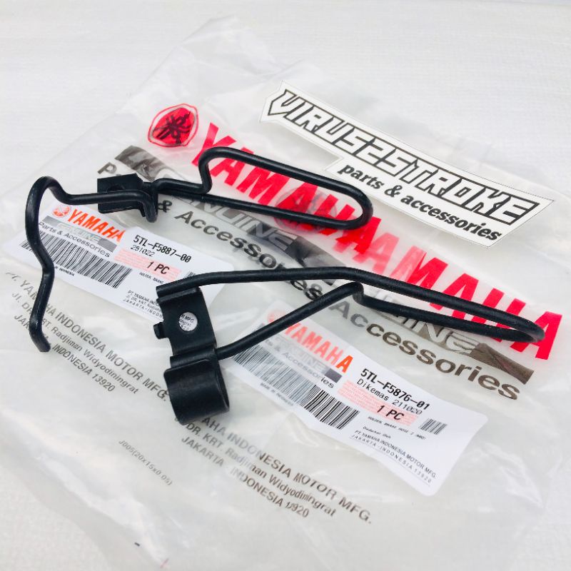 ท่อเบรค Handle Clamp Bracket ชุดบนและล่าง Yamaha Mio Sporty Original ...