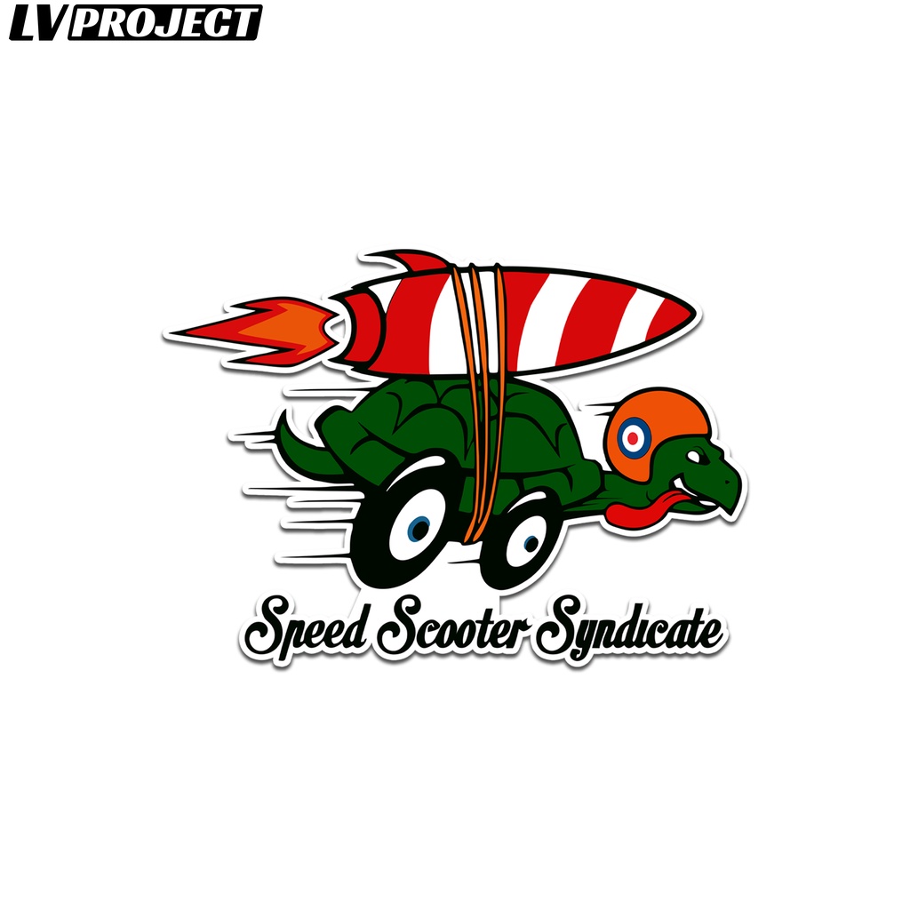 Syndicate Scooter Speed Sticker ตัดสติกเกอร์รถจักรยานยนต์ Vespa ...