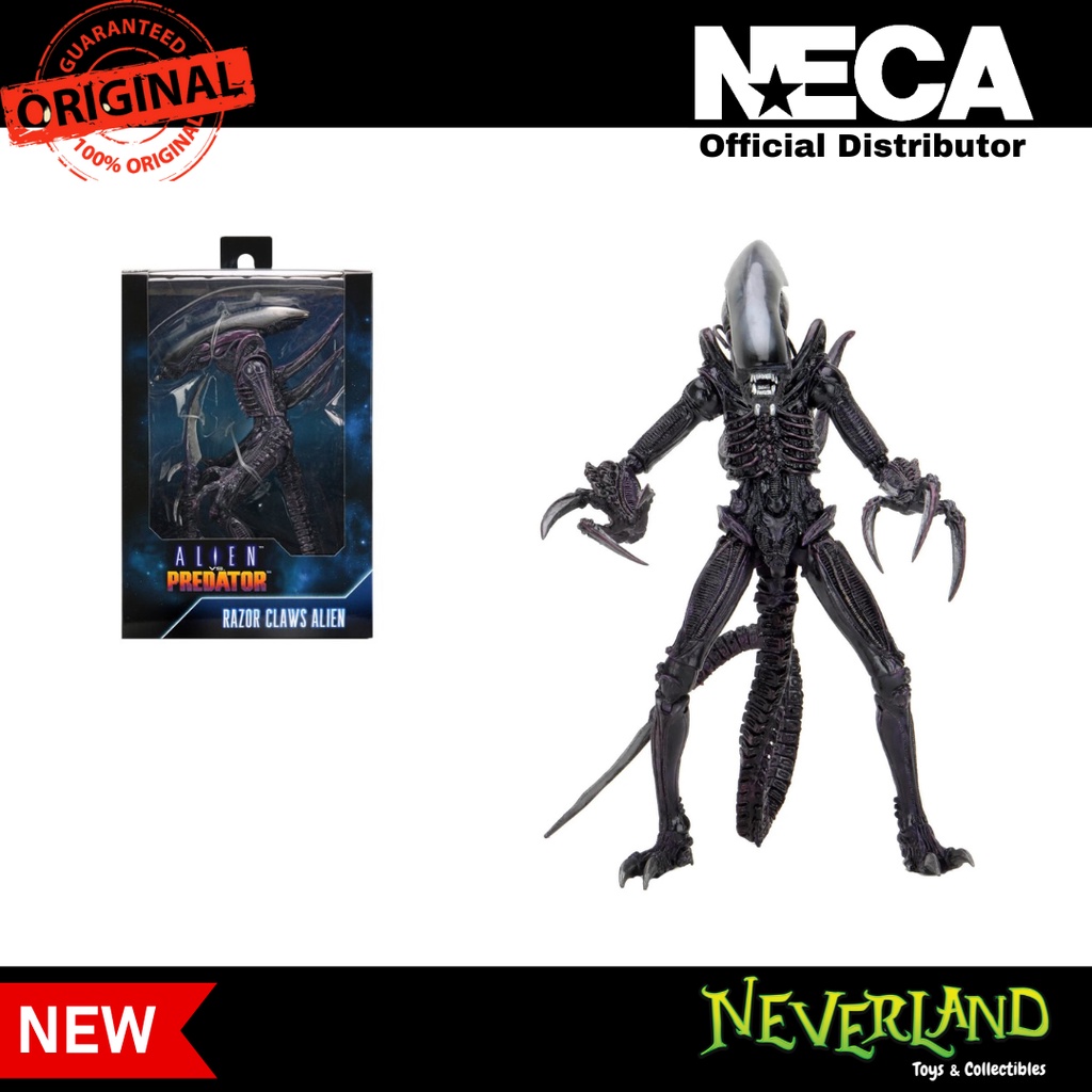 NECA Alien vs Predator Razor Claws Alien (Movie Deco) 7" Scale Action ...