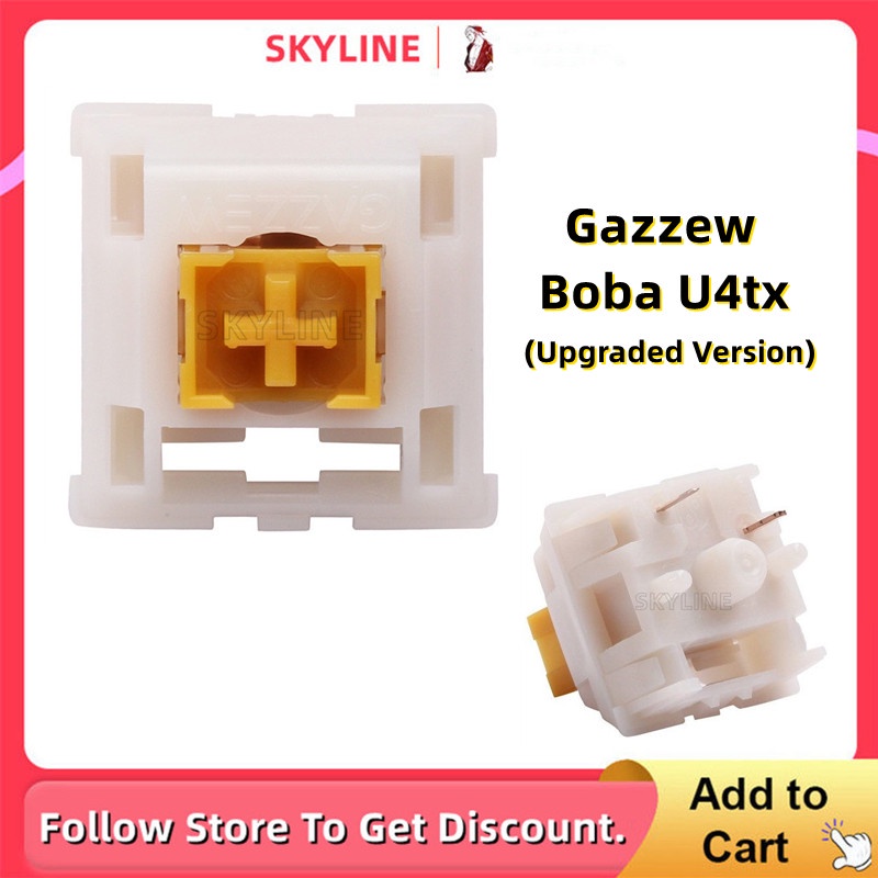【พร้อมส่ง】Gazzew Boba U4t U4tx (สต็อก / ฮับ) (เวอร์ชั่นอัพเกรด) สวิตช์สัมผัส แบบครึ่งตัว กันฝุ่น ...