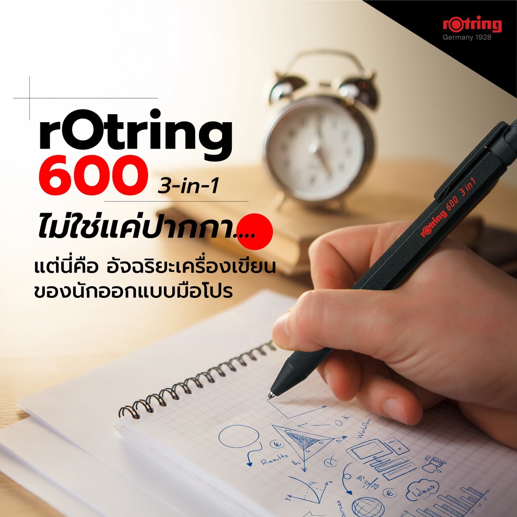 ปากกา 3 ระบบ Rotring 600 3 in 1 | Shopee Thailand