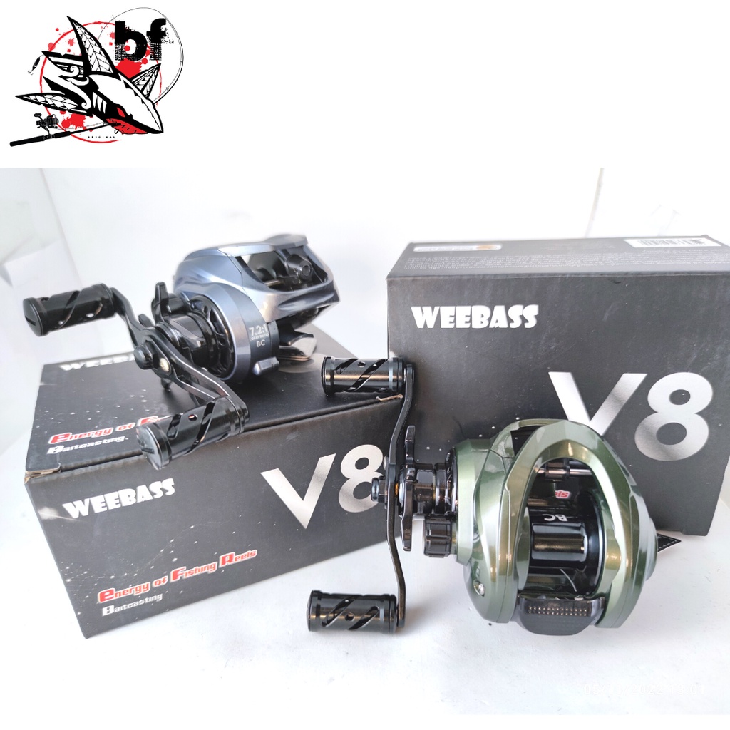BPFJAN5 ลด65.-รอกตกปลา รอกหยดน้ำ WEEBASS V8 Baitcasting Reel ลูกปืน 4 ...