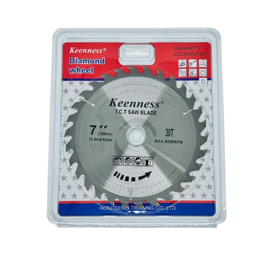Keenness ใบเลื่อยวงเดือน ขนาด7นิ้ว 24T,30T,40T,60T (1ใบ) ใบเลื่อยตัดไม้ ใบเลื่อย7 รุ่น F107-F110 ...