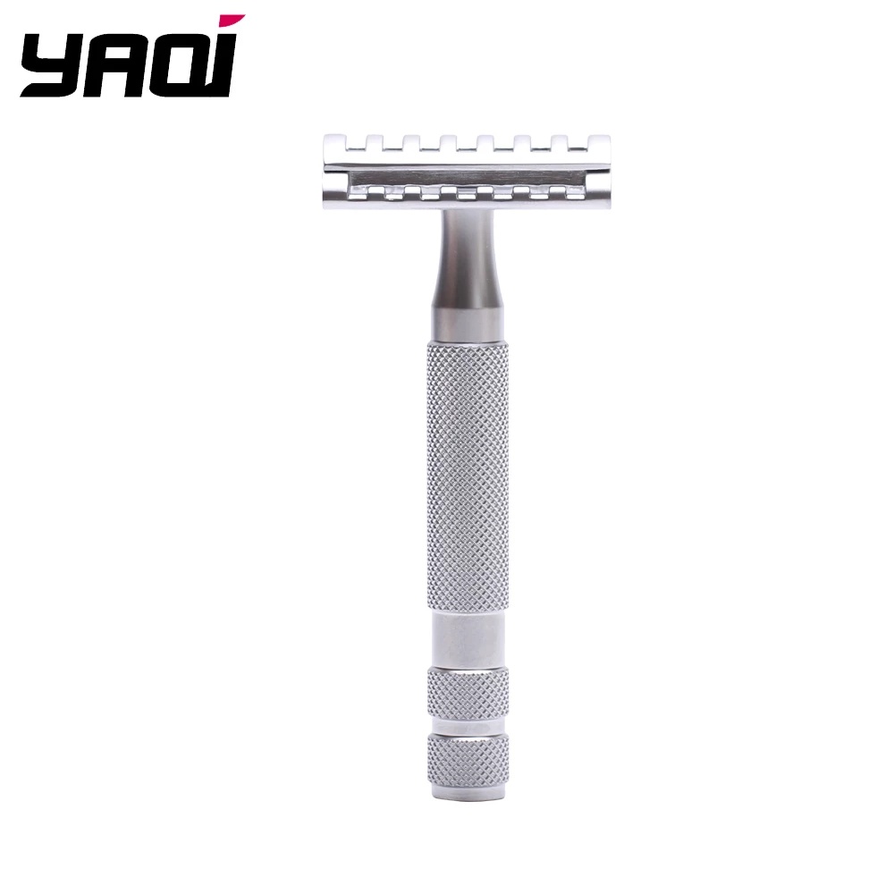 YAQI KNIGHT-HELMET Razor Head Stainless Steel Handle DE Safety Razorl ...