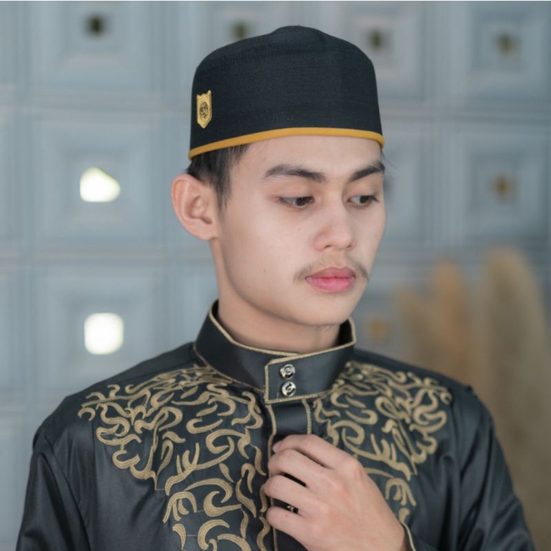 GA06- หมวกกาปิเยาะห์มุสลิม สำหรับผู้ชาย สวมใส่ละหมาด ใส่ออกงาน สวมบนศรี ...