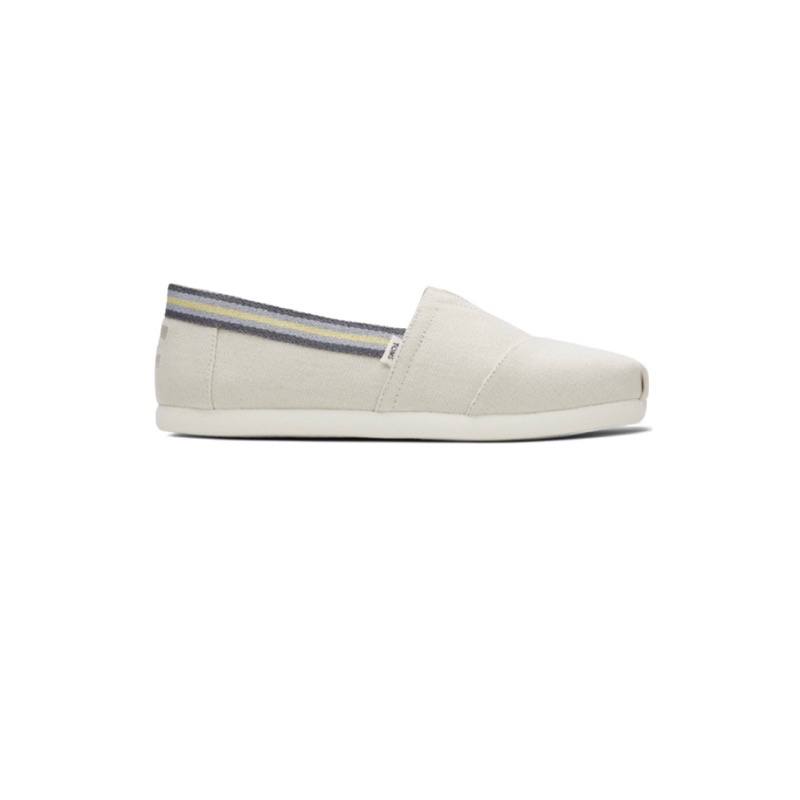 TOMS (Slip on) รุ่น Alpargata Birch Washed Canvas Stripe Trim | Shopee ...