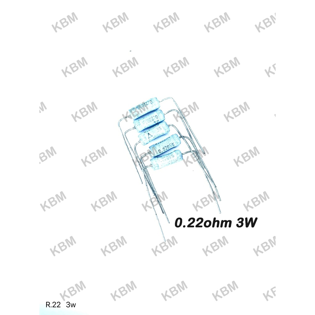 Resistor ตัวต้านทาน 0.22ohm 1W 3W 5W 10W 0.25ohm 5W | Shopee Thailand