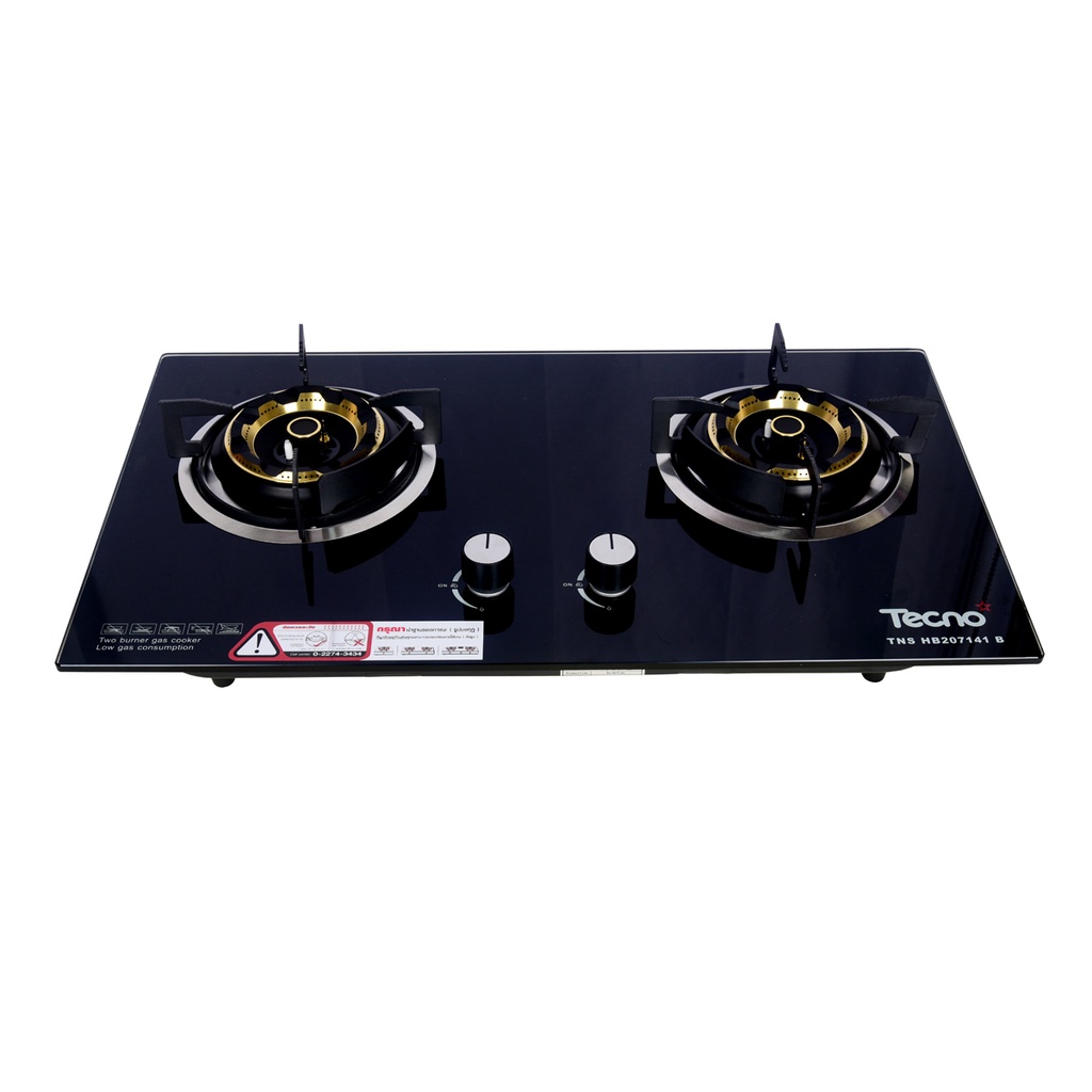 TECNOSTAR เตาแก๊ส 2 หัวเตา รุ่น TNS HB 207141 B | Shopee Thailand