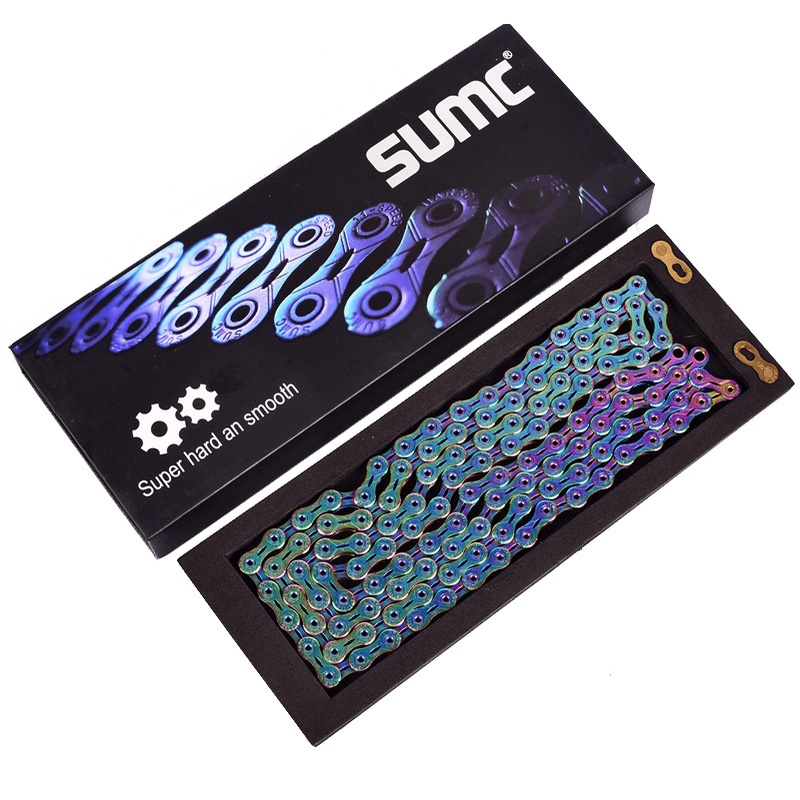 โซ่จักรยานสีรุ้ง SUMC Rainbow Bike Chain 11 Speeds สำหรับจักรยานชุด ...