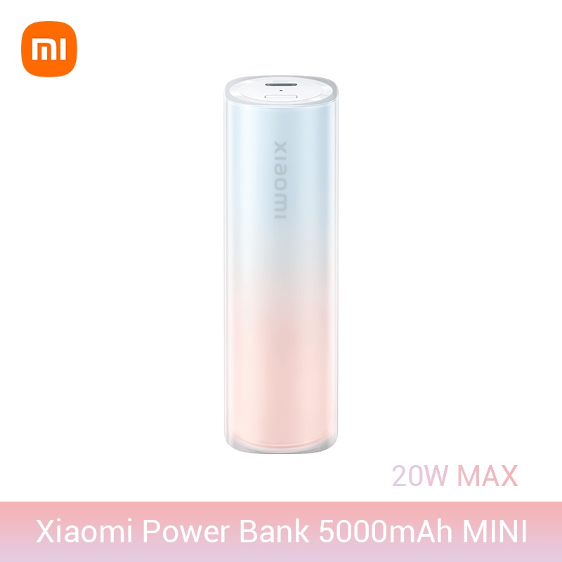 Xiaomi พาวเวอร์แบงค์ MINI 5000mAh 20W MAX รุ่นลิปสติก P07ZM Mi พาวเวอร์แบงค์ 5000 แบตเตอรี่ แบบ ...