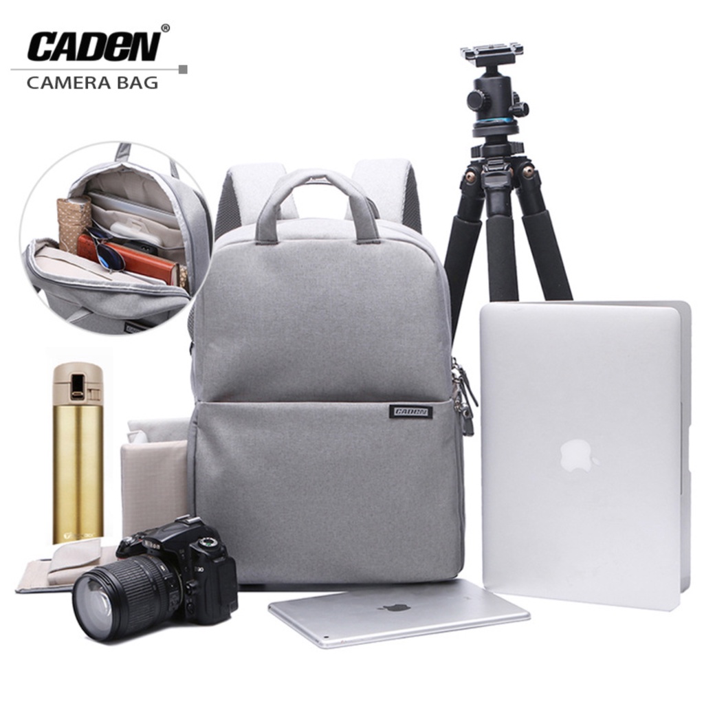 กระเป๋า Backpack ยี่ห้อ CADEN L5 สำหรับใส่กล้อง เลนส์ และโน๊ตบุ๊ค ...