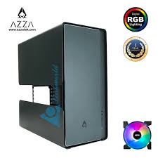 AZZA Case 808 Black Aluminum RGB ATX Mid Tower mod (เคสเปล่า แถมพัดลม ...