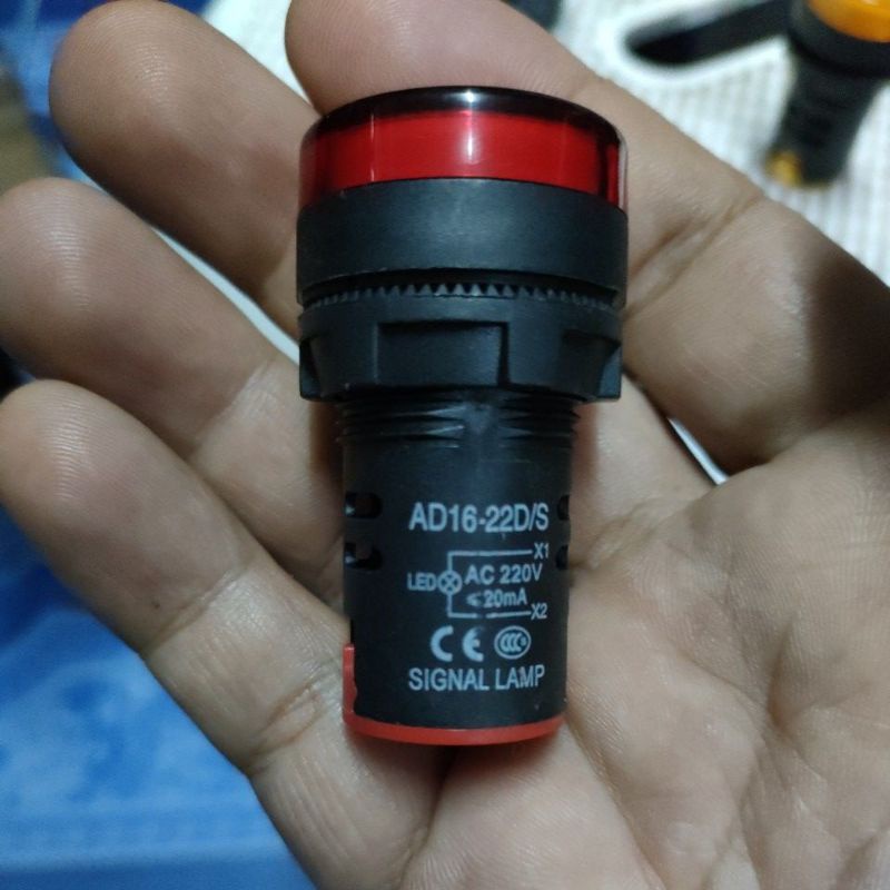 Pilot Lamp LED cob ไฟสัญญาณ ไฟสถานะ ไปแสดงสถานะ AC 220v 380v ไพล็อตแลมป์ AD16-22D/S signal lamp ...
