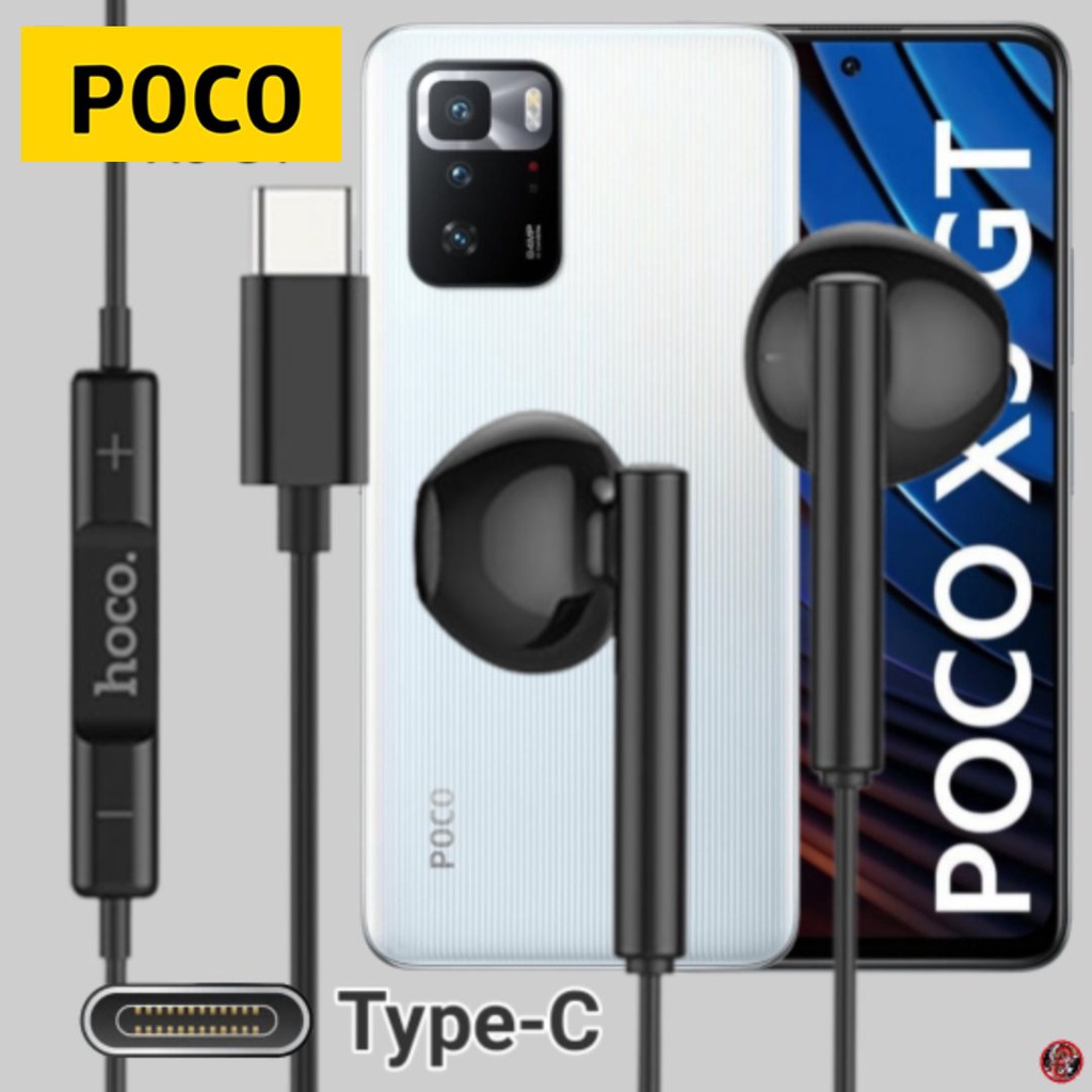 หูฟัง สมอลทอล์ค POCO Type-C โพโค่ X3 GT ตรงรุ่น รูปทรงเรเดียนสวมใส่สบาย ...