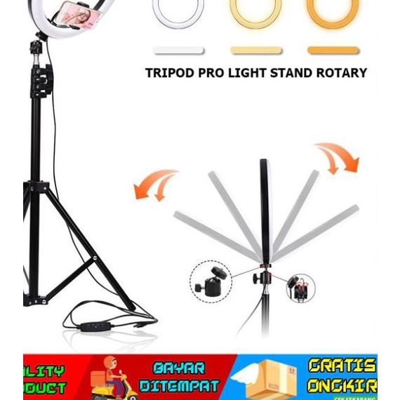 ขาตั้งกล้อง RING Light 2.1 เมตร Photo Dimmable Studio Camera Light - RING 26 | Shopee Thailand