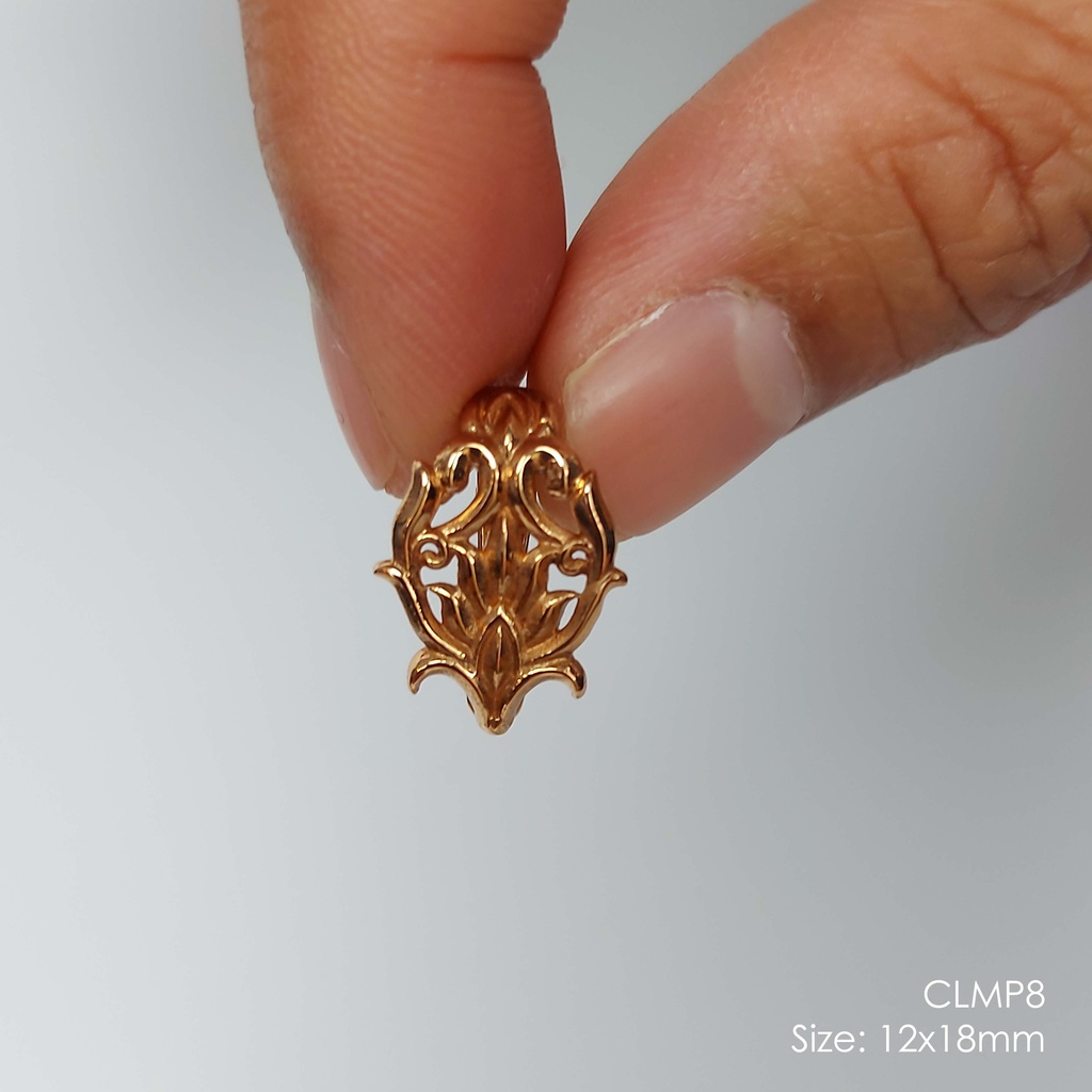 CLMP8Bronze amulet casing clamp self-installation ห่วงจี้บรอนซ์ ใช้ ...