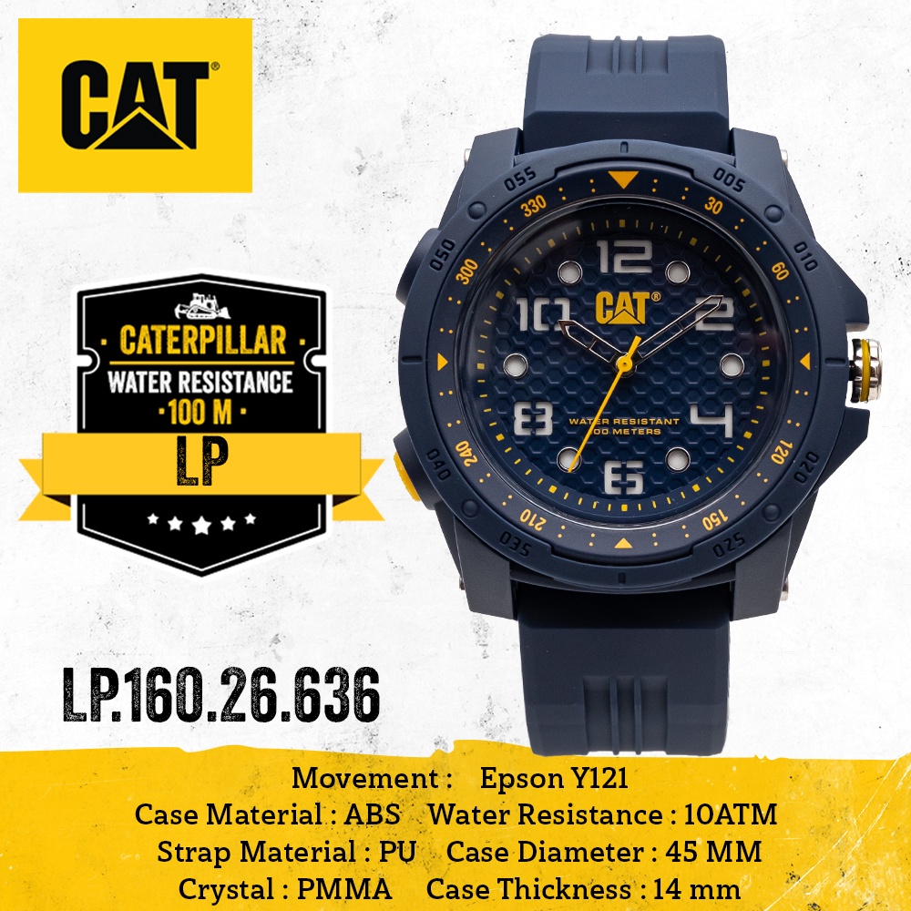 CAT LP นาฬิกา CAT Caterpillar ผู้ชาย สายซิลิโคน ของแท้ สินค้าใหม่ รับ ...