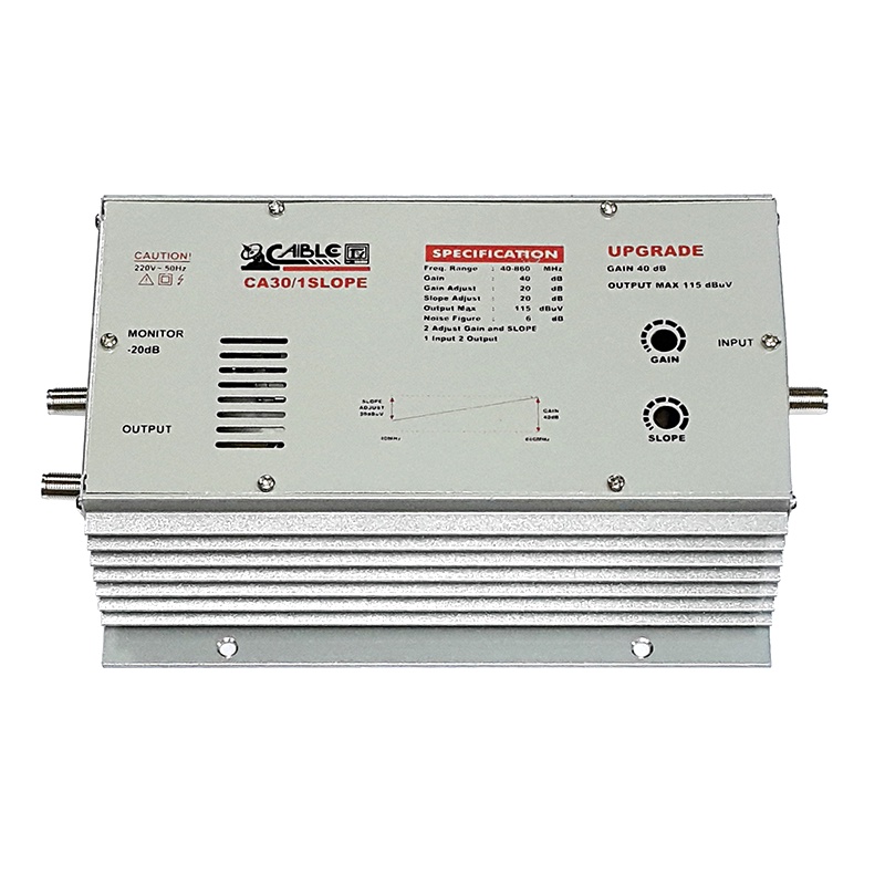 Booster ขยายสัญญาณRFระบบเคเบิ้ลทีวี(CATV, MATV) CABLE CA30/1SLOPE ...
