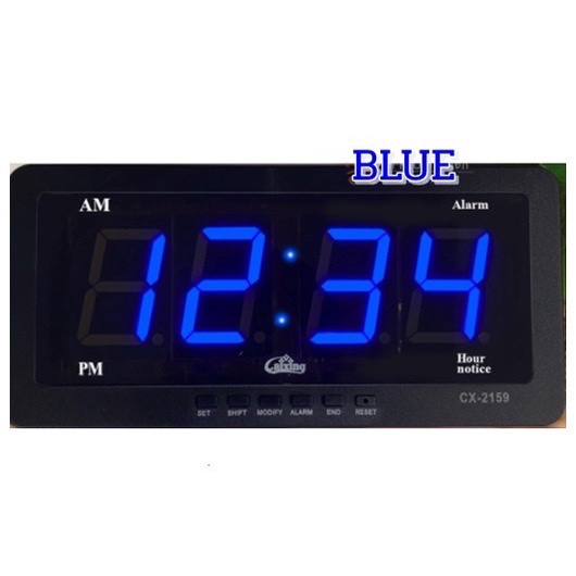 Caixing นาฬิกาดิจิตอล LED DIGITAL CLOCK แขวนติดผนัง Number Clock แขวน ...