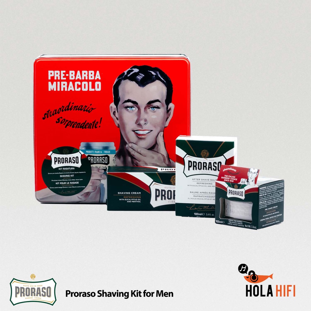 Proraso® Shaving Kit For Men, Sensitive Skin ผลิตภัณฑ์โกนหนวด | Shopee ...