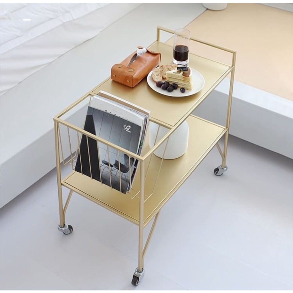 โต๊ะล้อเลื่อน Minimal cart table | Shopee Thailand