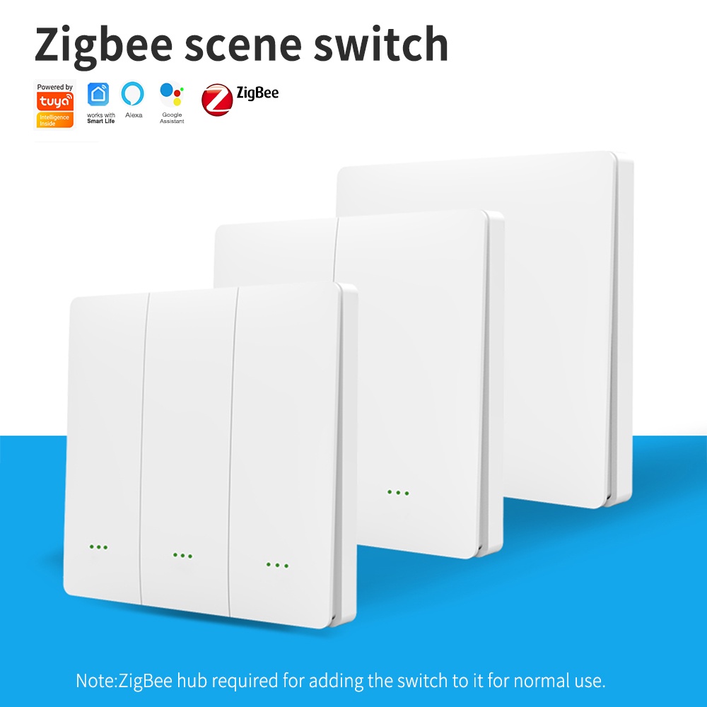 Tuya Zigbee3.0 สวิตช์ฉากอัจฉริยะ ทํางานร่วมกับฮับเกตเวย์ Tuya zigbee | Shopee Thailand