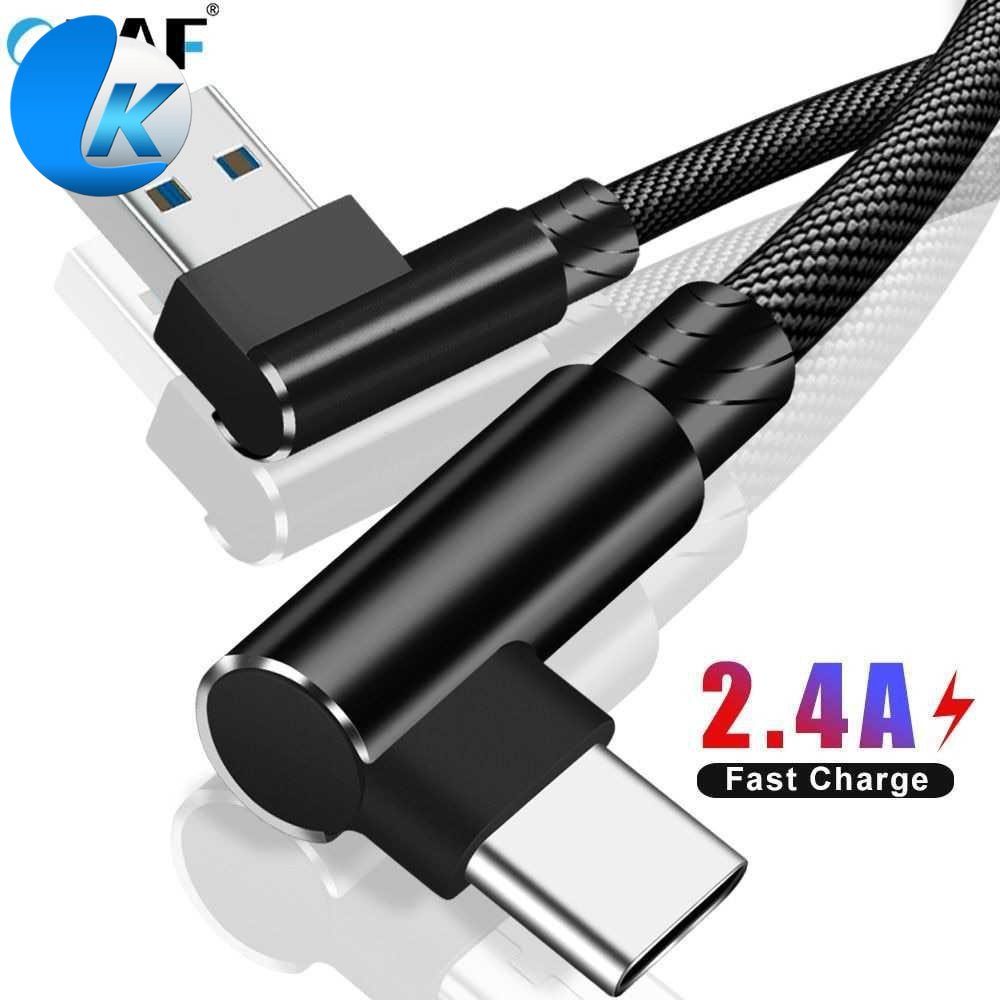 Olaf สายชาร์จ USB Type C รูปตัว L 2.4A 1 เมตร - OL01 [Kafii] | Shopee ...