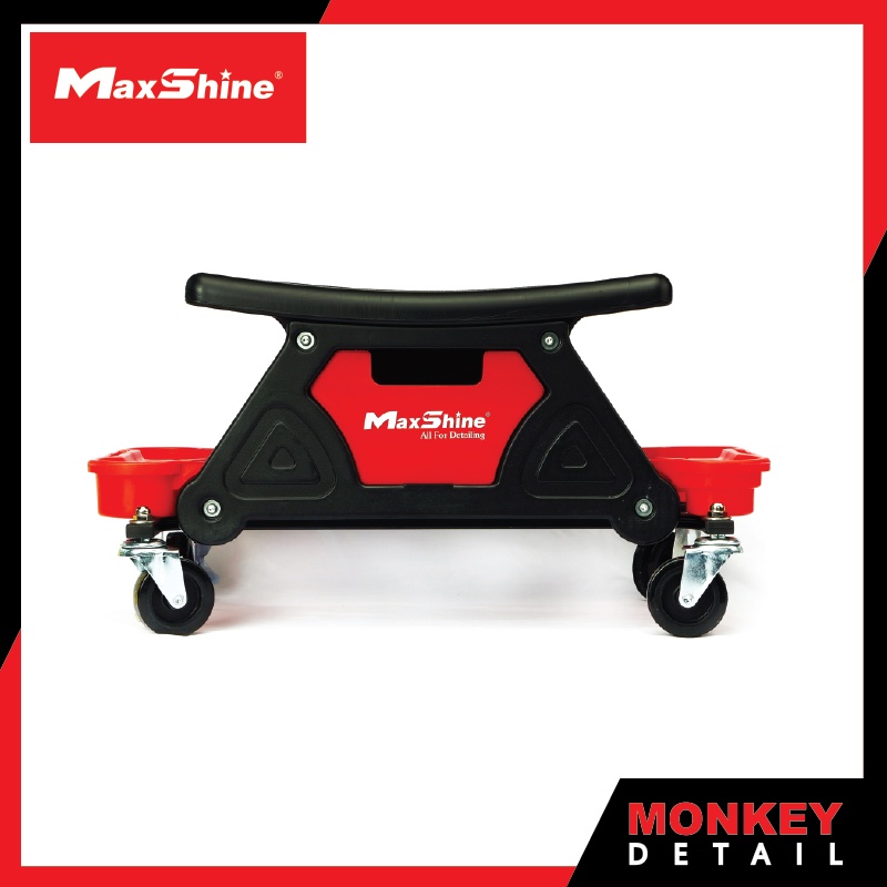 MAXSHINE Detailing Stool Creeper Sit-On เก้าอี้ช่าง มาพร้อมกับช่องใส่ ...