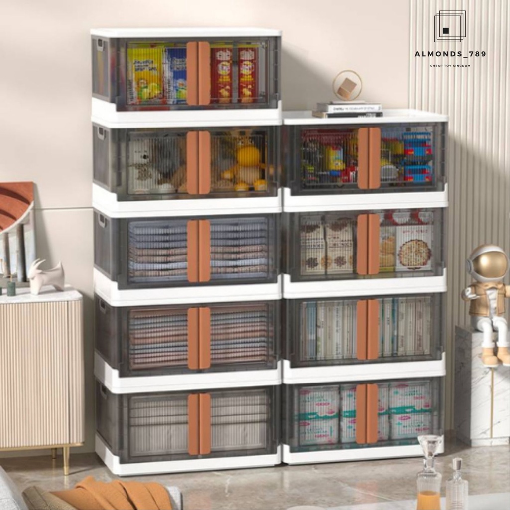 กล่องเก็บของ 32/72L.ใช้เก็บเสื้อผ้า มีล้อลาก พับได้ ใช้งานได้อเนกประสงค์ วางซ้อนกันได้ไม่ล้ม ...