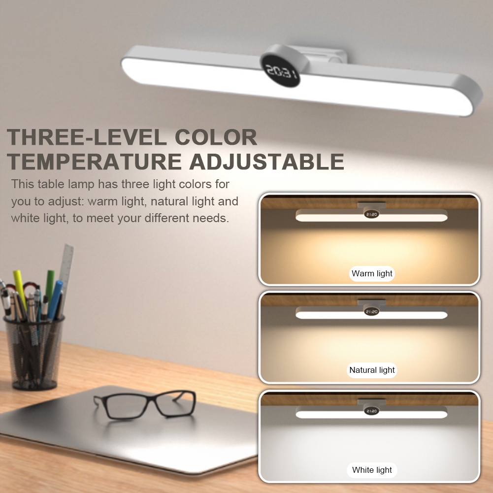 Magnetic Desk Lamp โคมไฟอ่านหนังสือ โคมไฟไร้สายติดผนัง สามารถเอียงปรับ ...