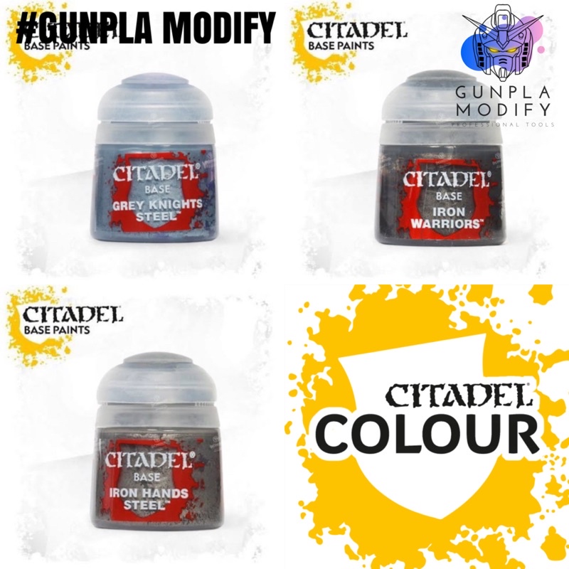 CITADEL COLOR (BASE) Grey Knights Steel, Iron Warriors, Iron Hands ...