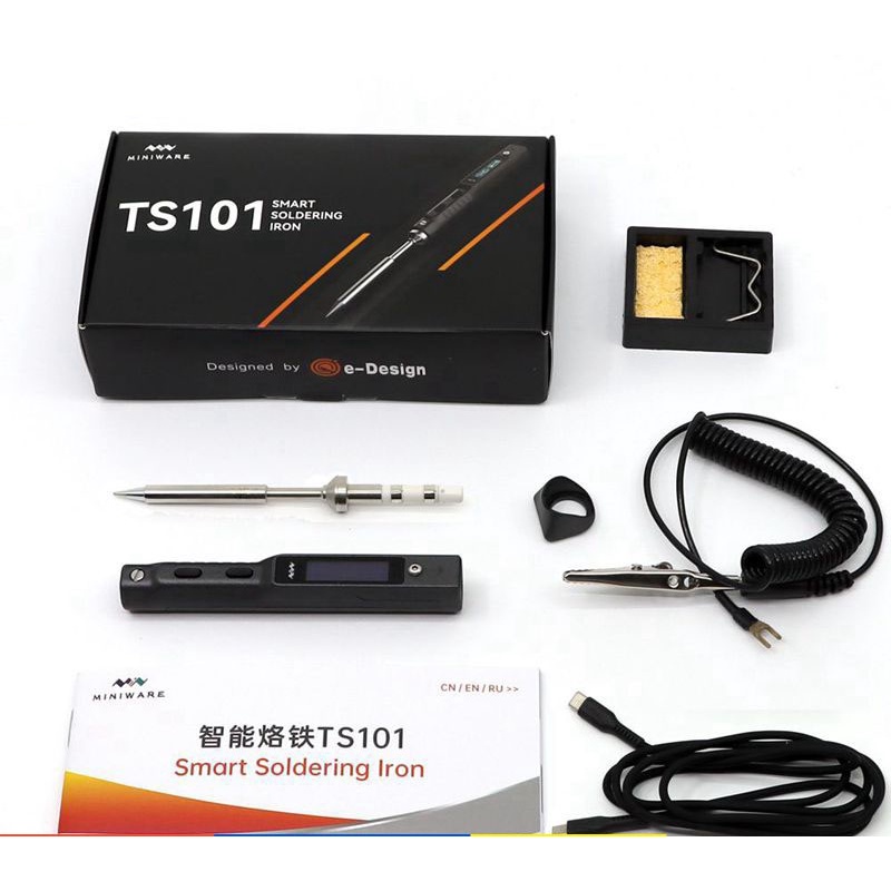 หัวแร้งบัดกรีไฟฟ้าดิจิทัล TS101 Mini USB ปรับอุณหภูมิได้ แบบพกพา B2 ปลาย 65W TS100 | Shopee Thailand