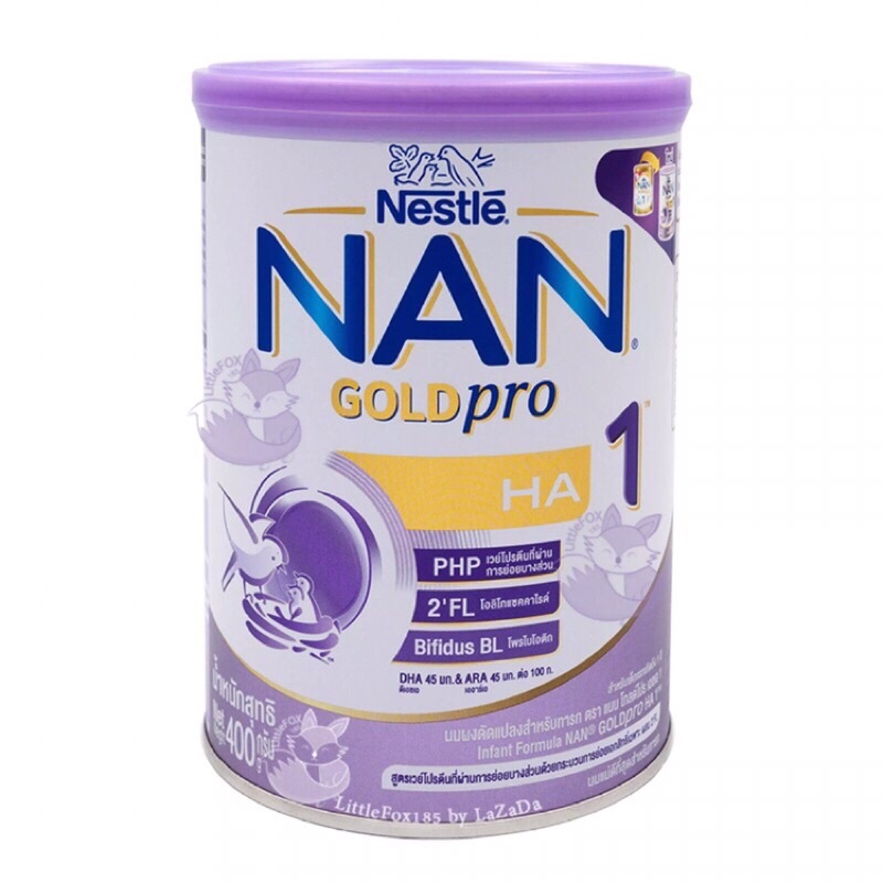 Nestle Nan HA goldpro 1 แนนเอชเอโกลด์โปรรสูตร1 400gกรัม แบบกระป๋อง โฉม ...