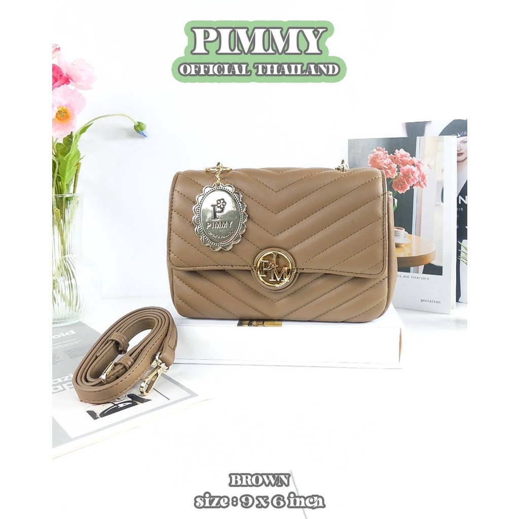 [ NEW ] กระเป๋าสะพายข้างแฟชั่น PIMMY !!!! มี 6 สี | Shopee Thailand