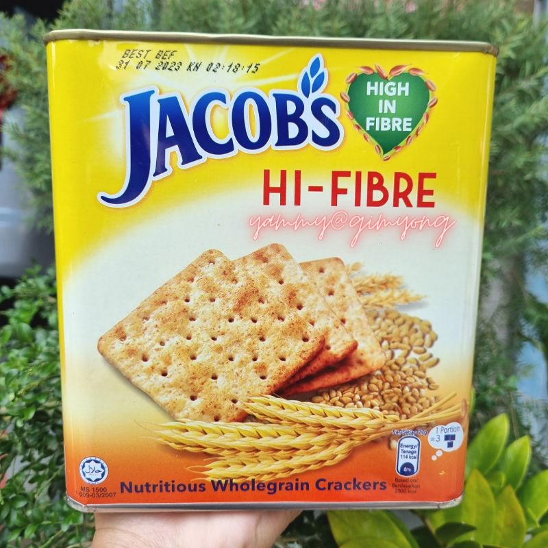Jacob's cream cracker ขนมปัง จาคอบส์ Original, Weetameal, Hi-Fibre, Low ...