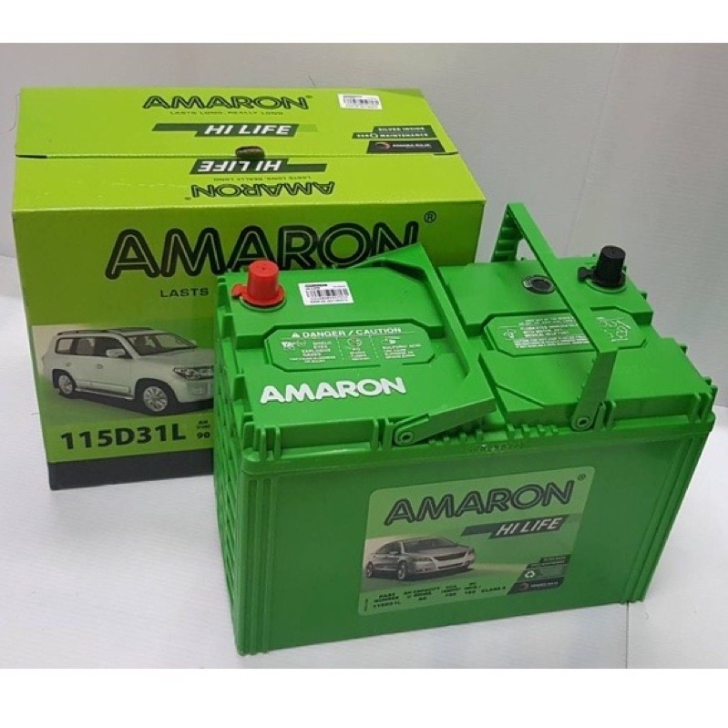 แบตเตอรี่รถยนต์ ยี่ห้อ amaron hilife 115d31L | Shopee Thailand