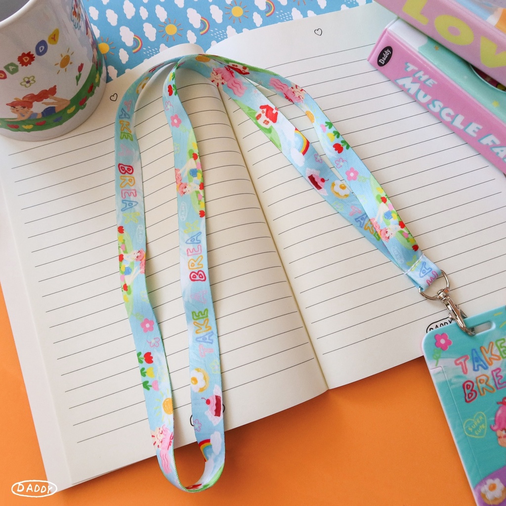 DADDY | Lanyard New สายคล้องบัตร สายคล้องคอ แบบยาว (เฉพาะสายอย่างเดียว ...