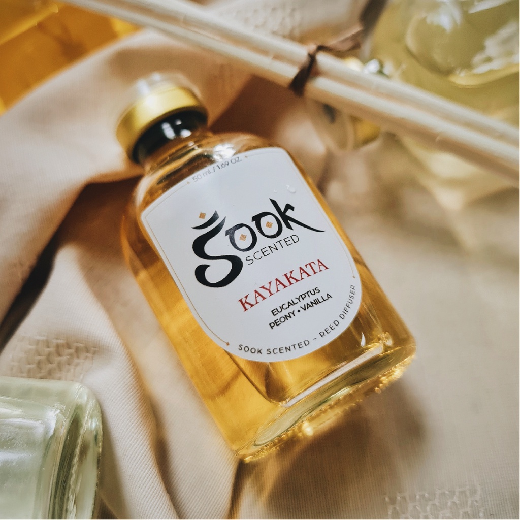ก้านหอมปรับอากาศ 50 ml Sook Scented | Reed Diffuser | Shopee Thailand