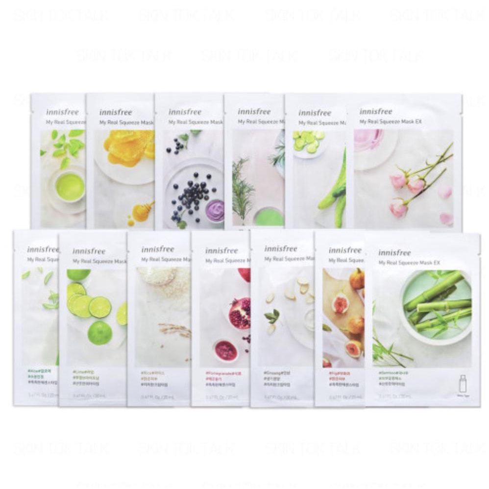 Innisfree my real squeeze mask ex 1ea | Shopee Thailand