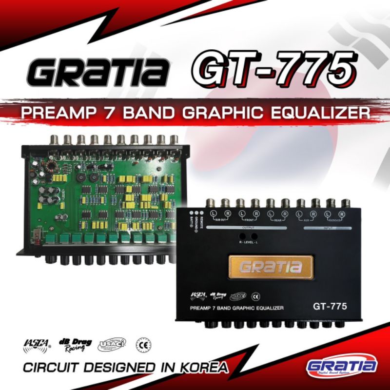 ปรี 7แบรนด์ Gratia GT-775 รุ่นใหม่ล่าสุด Made Korea เสียงดีที่สุดสำหรับนักเล่นเครื่องเสียงไม่ควร ...