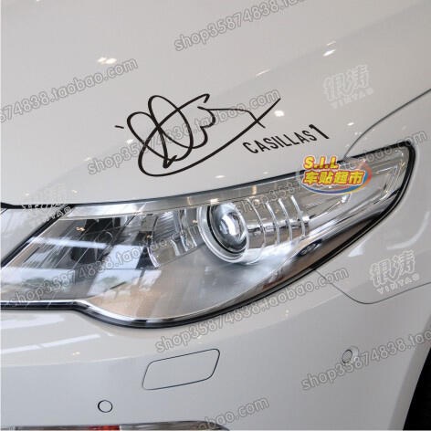 Body Sticker สติ๊กเกอร์ติดรถยนต์สะท้อนแสง Royal Madrid Light Eyebrow ...