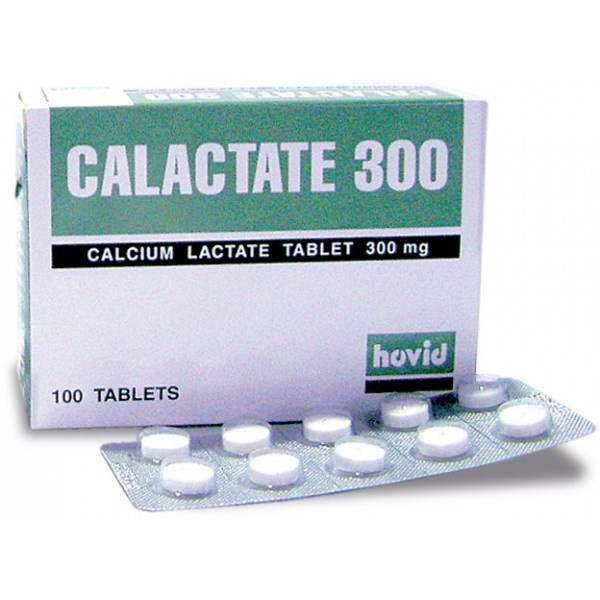 Hovid CALACTATE 300MG TABLET 100S (KALSIUM) | Shopee Thailand