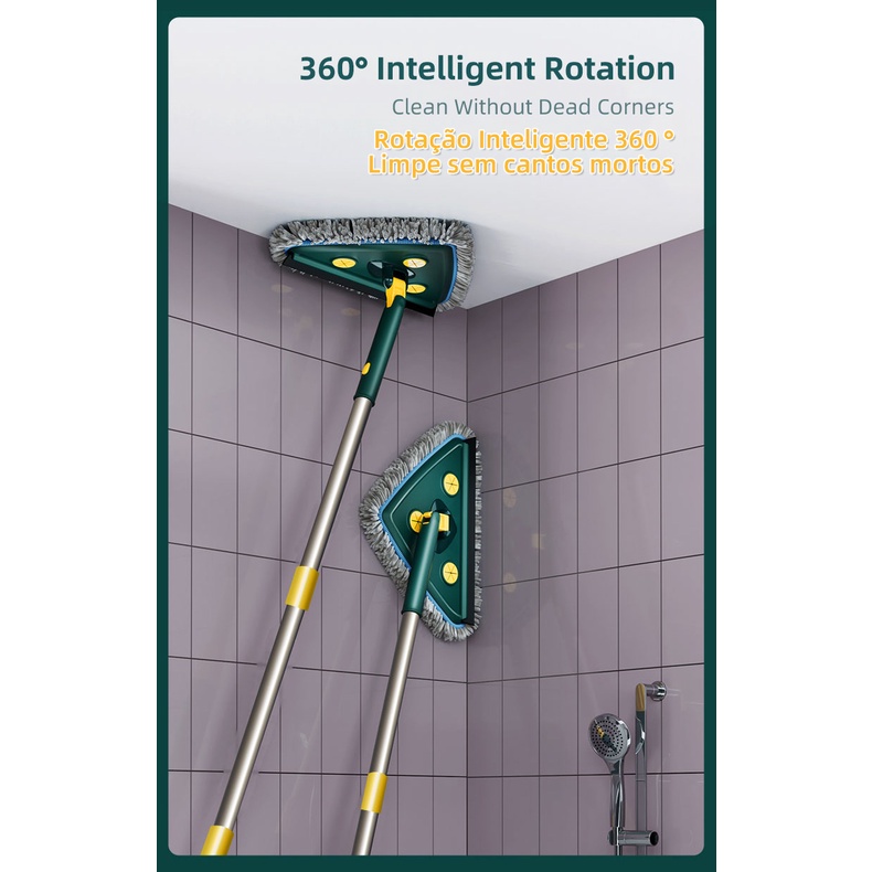 Sg In-Stock-Cleaning Tools ปรับด้ามจับ 360 ไมโครไฟเบอร์ Duster Magic ...