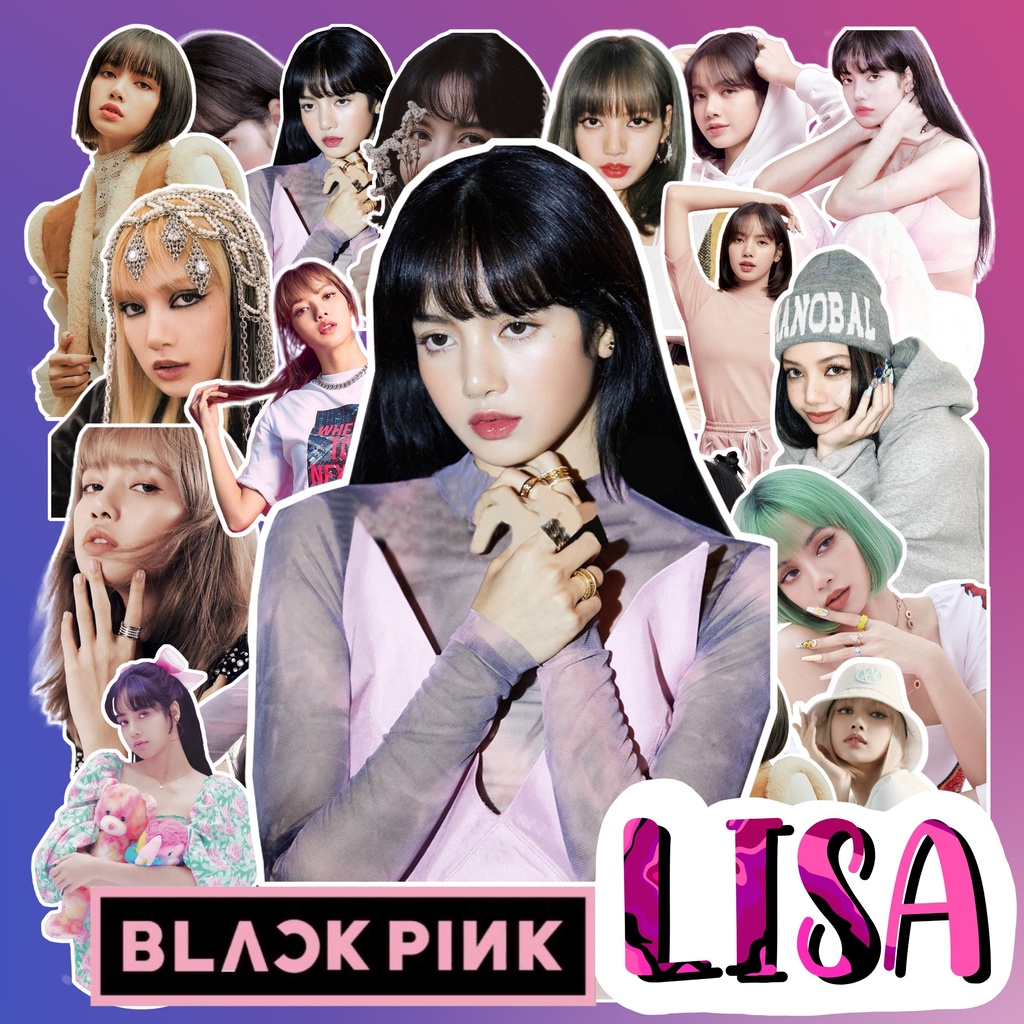 [Set Of 50] สติ๊กเกอร์ Lisa Black Pink, Black Pink, สติ๊กเกอร์ Lalisa ...